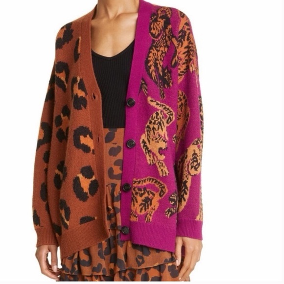 FARM Rio | Sweaters | Farm Rio Leopard Print Buttonup Cardigan | Poshmark